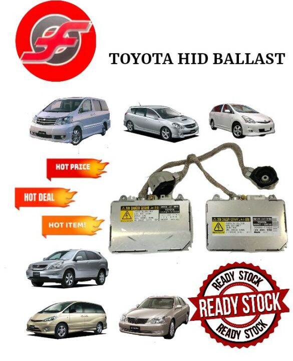 TOYOTA HID BALLAST (HEAD LAMP ECU) ALPHARD ANH10, WISH ZNE10, ESTIMA ACR30, CALDINA, CAMRY ACV30 ...