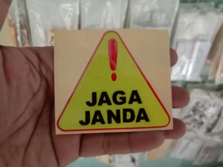 Sticker lucu jaga janda anda cutting stiker lucu acesoria variasi motor ...