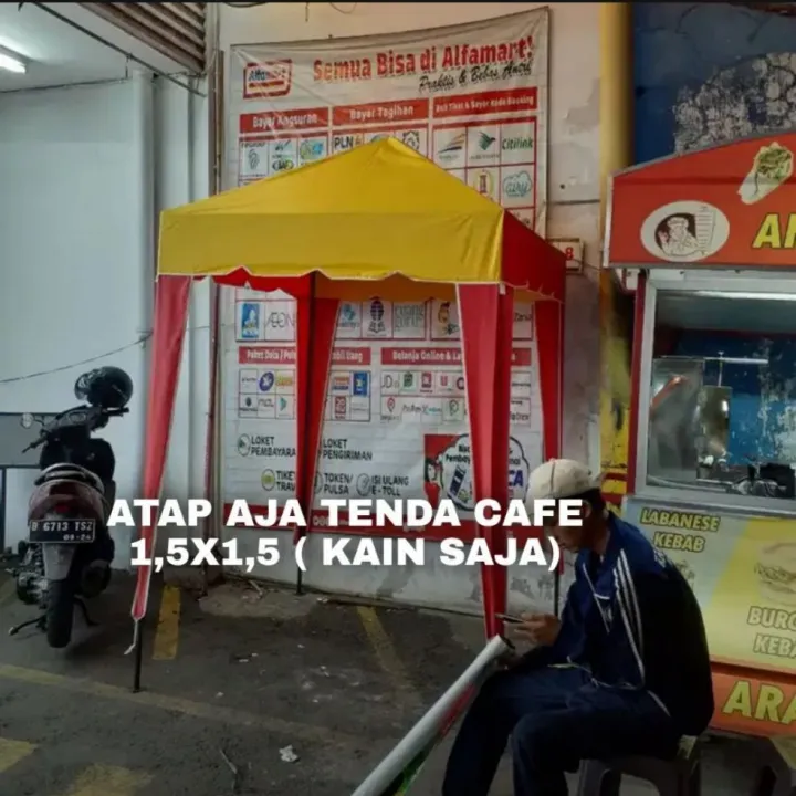 ATAP/ COVER TENDA CAFE 1,5x1,5 ATAP AJA | Lazada Indonesia