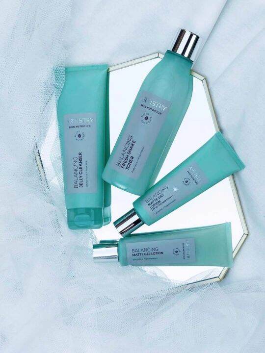 ARTISTRY SKIN NUTRITION BALANCING CLEANSER, TONER, MATTE GEL LOTION ...