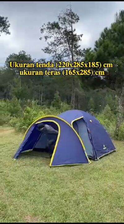 TENDA CAMPING MANDALA 6 PRO KAPASITAS 6 8 ORANG TENDA CAMPING KELUARGA ...