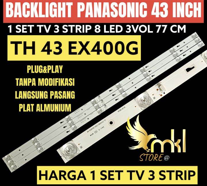 BACKLIGHT TV LED PANASONIC 43 INCH TH 43EX400G BACKLIGHT TV LED 43 INCH ...