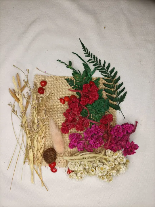 Paket Hiasan Bunga Kering Ekonomis Cocok Untuk Hiasan Mahar Hiasan