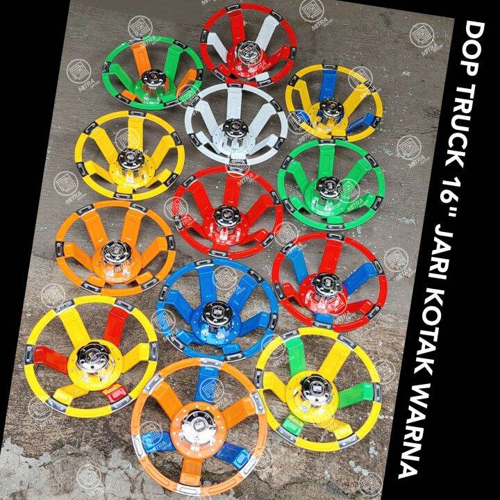 VARIASI WHEELDOP TRUCK 16" JARI KOTAK WARNA 1SET BELAKANG WILDOP WELDOP ...