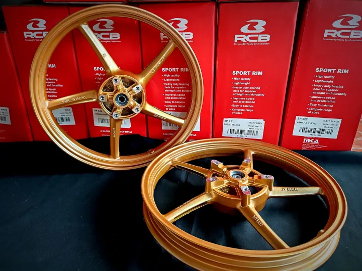 RCB MAGS SP 522 5 SPOKES YAMAHA SNIPER 150 1.85 FRONT 2.15 REAR 17 ...