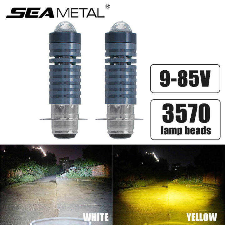 Bóng Đèn Pha Led Xe Máy H6M Màu Vàng Trắng DC 9V-85V-INTL | Lazada.vn