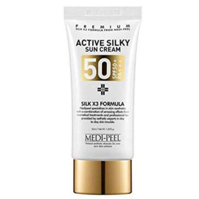 Medi-Peel active Silky sun cream spf50+ pa+++ | Lazada