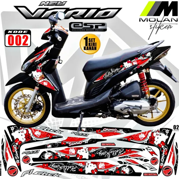 Decal Sticker Striping Variasi Vario 110 Esp 2014-2022 HELLOKITTY Vario ...
