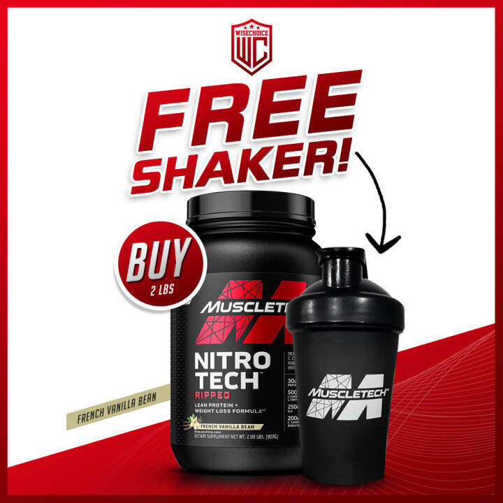 MUSCLETECH NITROTECH RIPPED 2 LBS FRENCH VANILLA BEAN | Lazada PH