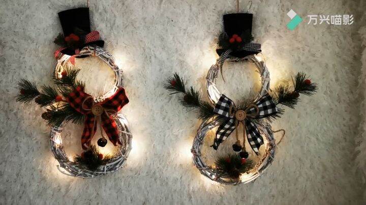 【Junjun】LED พวงดอกไม้คริสต์มาส อุปกรณ์ ตกแต่งหน้าต่าง ตกแต่งบ้านประตู ประดับต้นคริสต์มาส จี้พวง ...