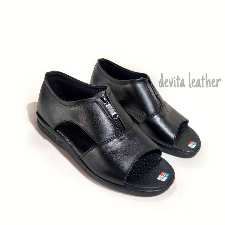 sepatu sandal pria model resleting depan | Lazada Indonesia