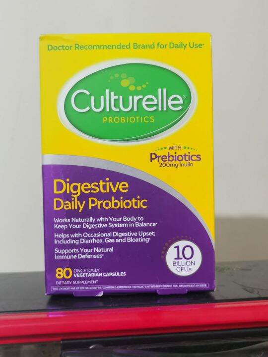 Culturelle Probiotics Digestive Daily Probiotic capsule prebiotic ...