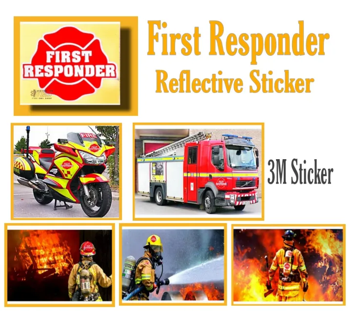 First Responder Reflective Sticker | Lazada PH