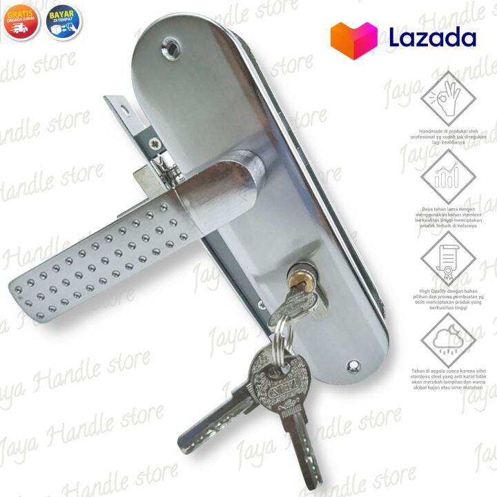 handle pintu kunci set gagang pintu ongkel minimalis tarikan pintu ...