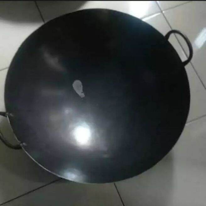 WAJAN HITAM PLAT BESI BAJA UK 40 | Lazada Indonesia