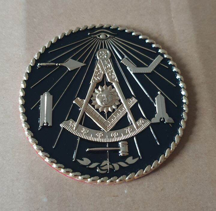 past master decal , working tools, 3 inches, imported, made of zinc ...