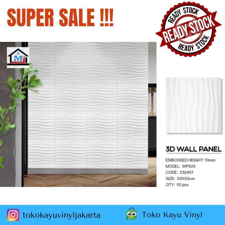 3D Wall Panel PVC Hiasan Dinding/Dekorasi Dinding | Lazada Indonesia