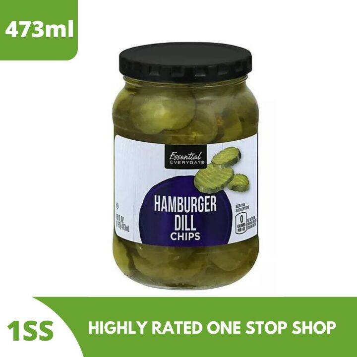 Essential Everyday Hamburger Dill Chips, 473ml | Lazada PH