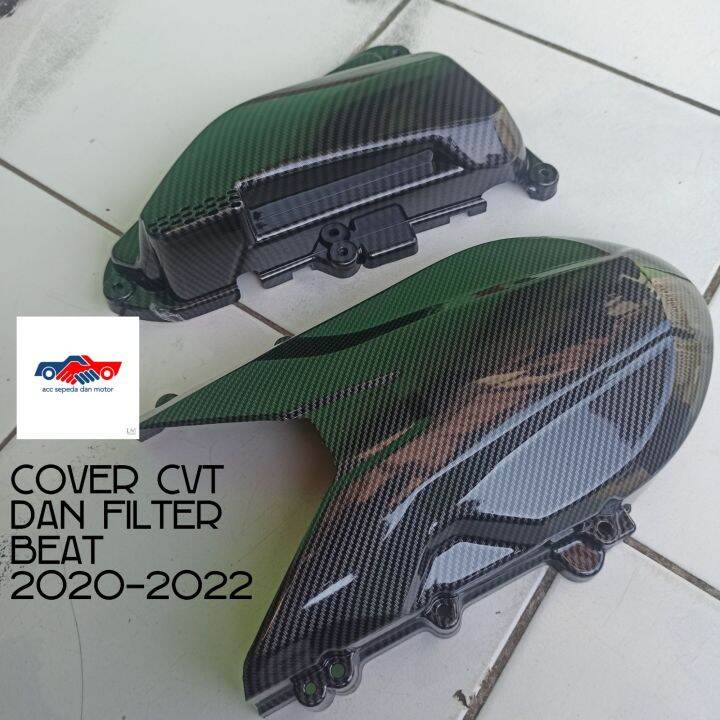 cover cvt dan filter BEAT DELUXE BEAT STREET 2020-2022 karbon kilap ...