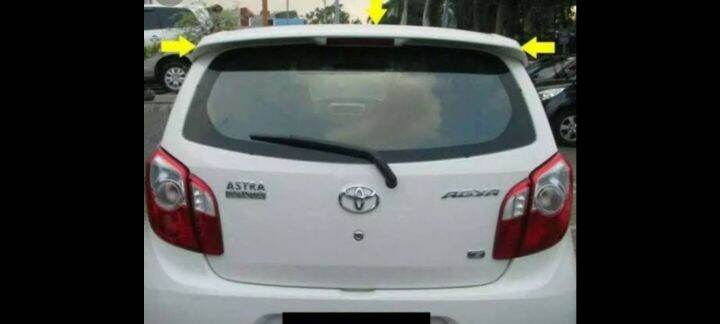 Spoiler agya ayla model standart ori lampu | Lazada Indonesia