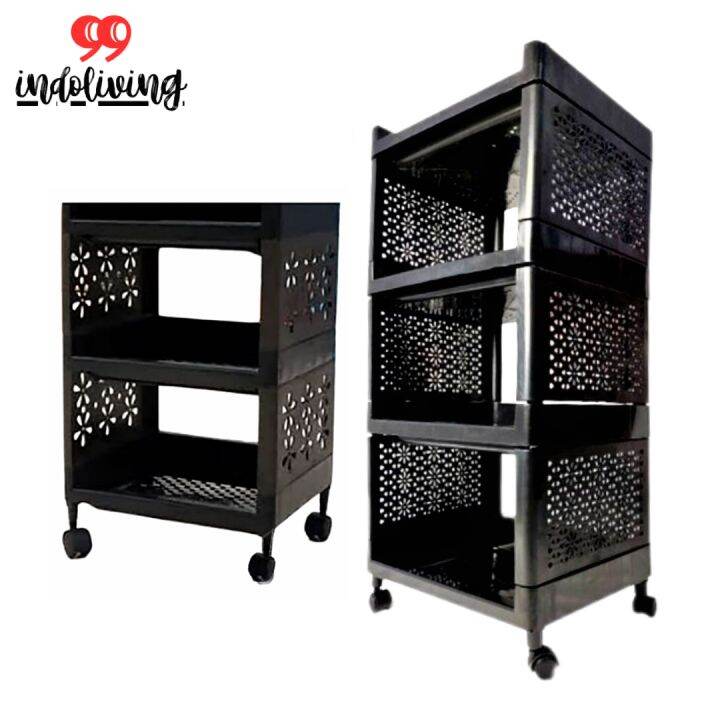 Rak Apartemen 3 4 Susun Tingkat / Rak Tempat Penyimpanan Serbaguna ...