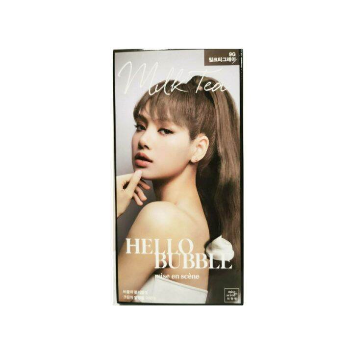 [ สี Milk Tea - Lisa ] แพคเกจใหม่ !! Mise En Scene x Blackpink Hello Bubble โฟมเปลี่ยนสีผม รุ่น ...