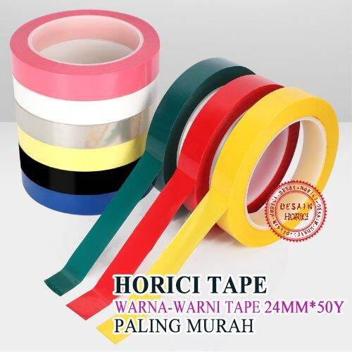 Lakban Warna Kuning Isolasi Warna Kuning 24mm x 50Yard | Lazada Indonesia