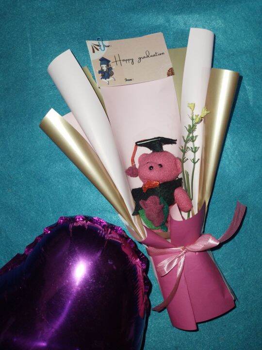 Buket boneka mini wisuda/ buket graduation/ buket ulang tahun/ buket ...