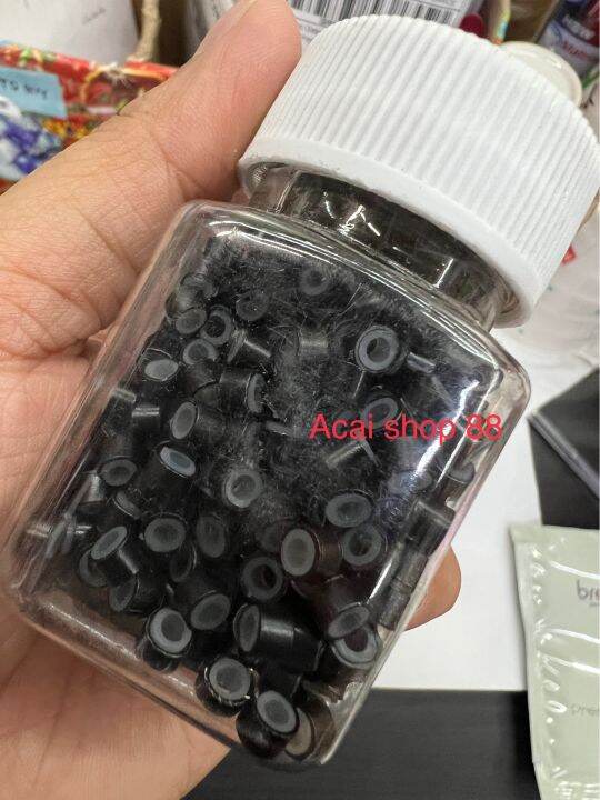 Micro rings hair extensions lock with rubber hair extension micro ring ...