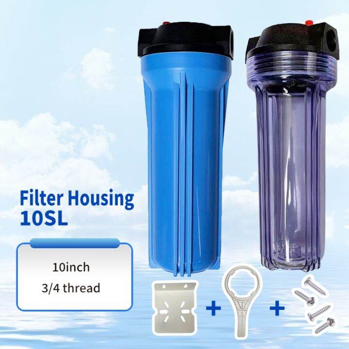 10SL filter housing/Filter Housing 10 Inches Slim Blue W/Bracket ...