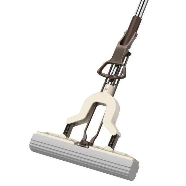 Mop Squeezer Hand Wash-Free Lazy Sponge Mop Household Wet and Dry Water ...
