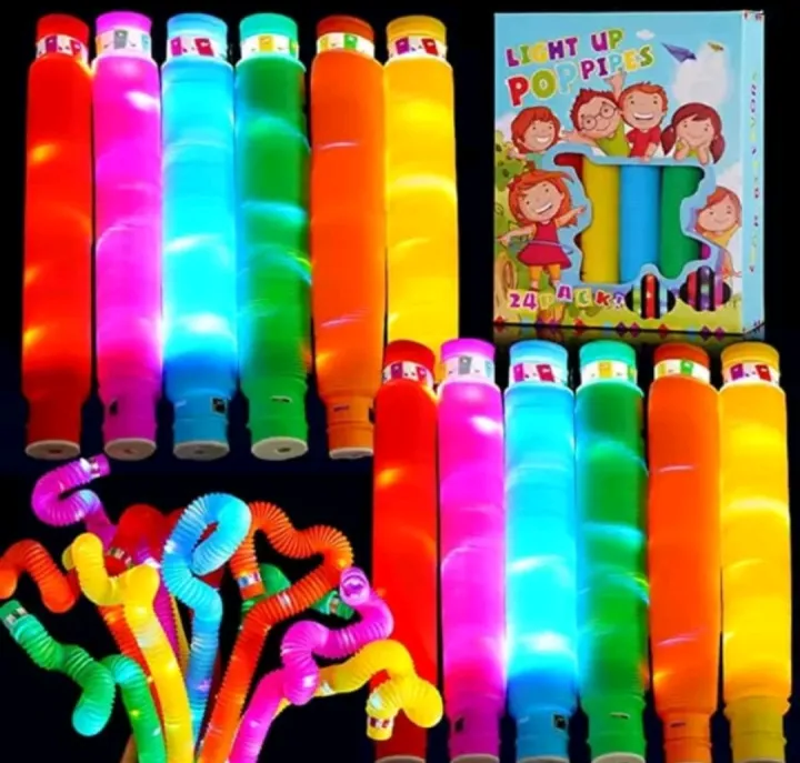 pop light mainan viral/ pop Pipes selang LED satuan | Lazada Indonesia
