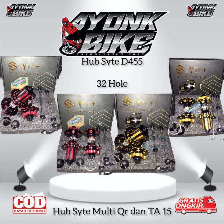 Hub Freehub Syte 32 hole 32h D455 Disc brake Multi QR dan Ta 15 | Lazada Indonesia