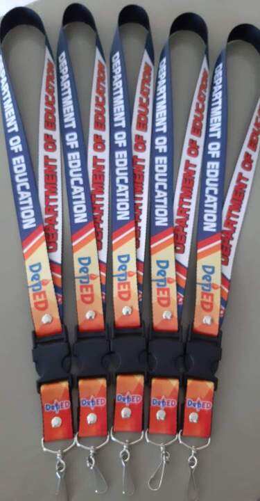 DEPARTMENT OF EDUCATION ID LACE LAMYARD/DEPED BLUE-WHITE | Lazada PH