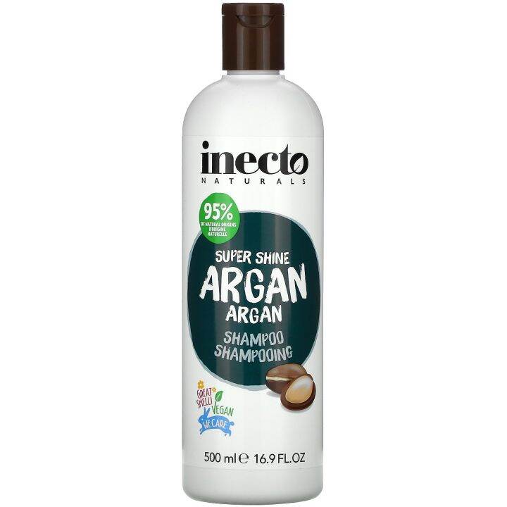 Inecto Naturals Super Shine Argan Shampoo(500ml)Made in UK | Lazada PH