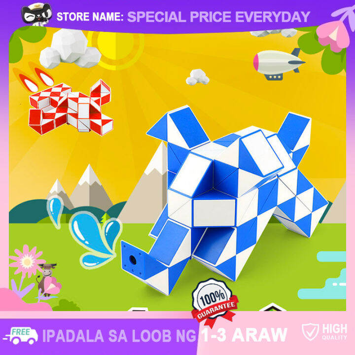 3D Magic Cube Ruler Japanese Original 24 Segments Cubo Magico Snake ...