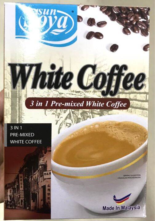 Sunsoya White Coffee 3 in 1 Pre Mixed White Coffee 240g (8 sachets x ...