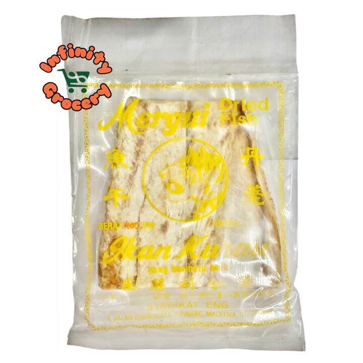 丹荖咸鱼肉 | Ikan Masin Ikan Kurau | Mergui Dried Fish | 咸鱼 ( 400g ) | Lazada