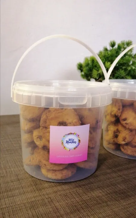 Chocolate Chips Cookies in a Bucket 1 Liter | Lazada PH