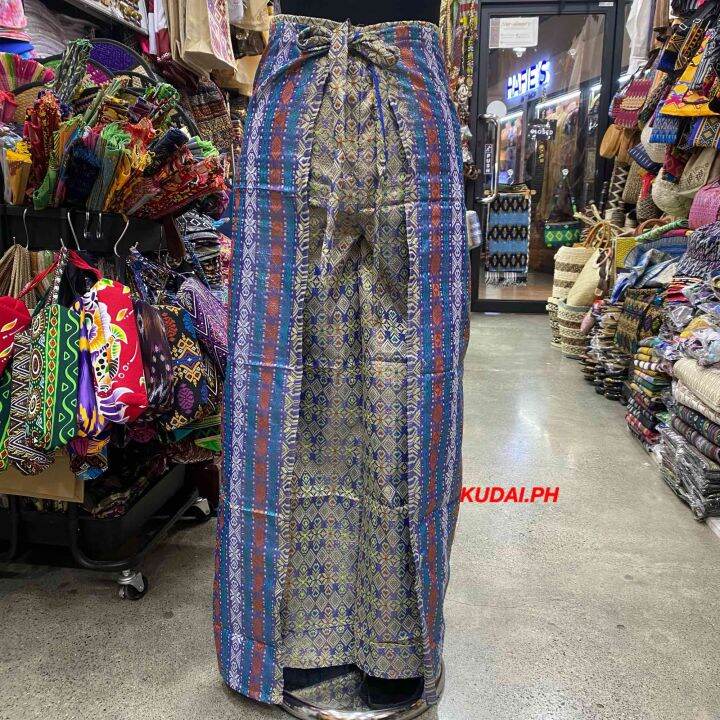 Batik Pants Metallic Wrap Around Pants / Mindanao Formal Attire Ethnic ...