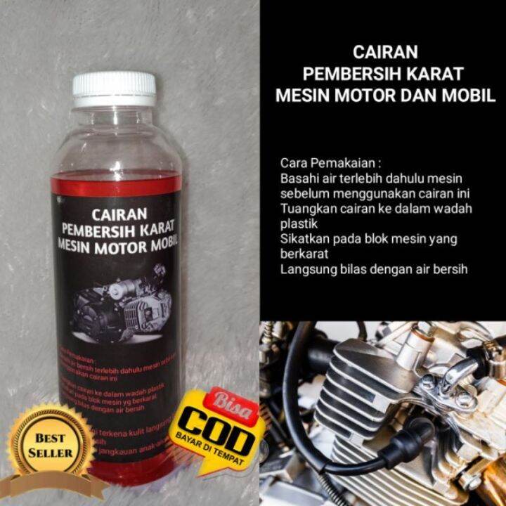 pembersih kerak blok mesin motor mobil dan besi pembersih karat pada besi isi 250ml | Lazada ...