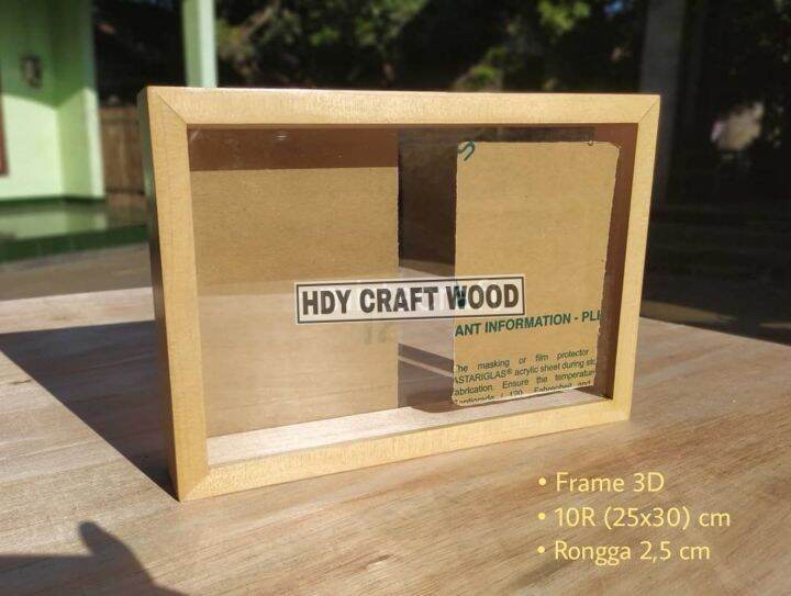 Pigura 3D Frame Foto 10R 25x30 Cm / Kotak Mahar / Bingkai Photo Akrilik ...