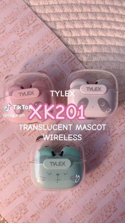 TYLEX XK201 Translucent Mascot Wireless Earphones Bluetooth 5.0 Type-C ...