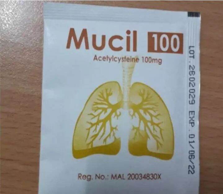 Mucil 100( acetylcysteine 100mg) x 10 sachets | Lazada
