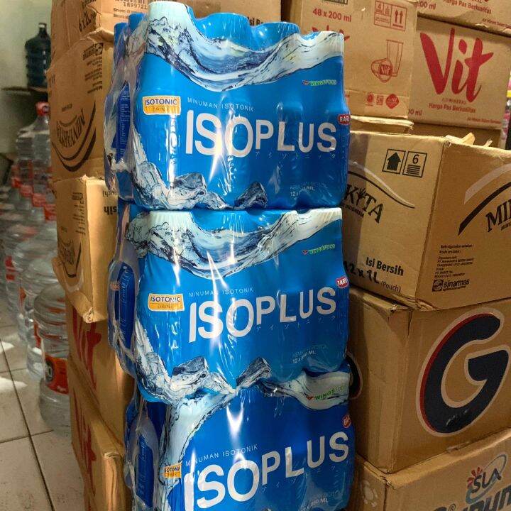 isoplus 1 dus 350ml isi 12 botol / minuman isotoc / isotonic drink ...