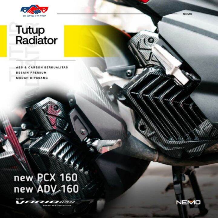 cover radiator NEW ADV 160 NEW VARIO 160 NEW PCX 160 karbon | Lazada ...