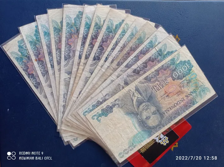 Souvenir Uang Kuno 1000 1rb Rupiah Dr. Soetomo 1980 Kondisi Bekas ...