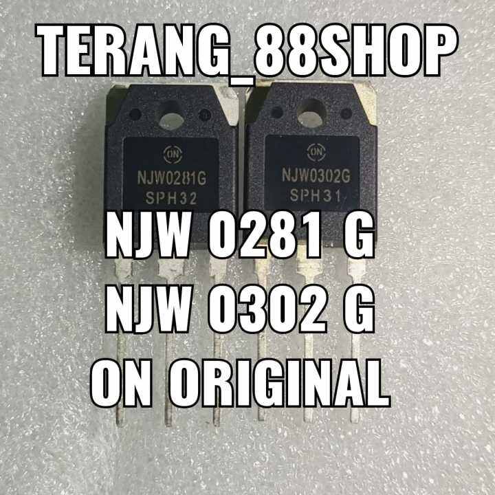 HRG 1set ON ORIGINAL NJW0302G NJW0281G 0302G 0281G TR TRANSISTOR MOSFET FET SOUND | Lazada Indonesia