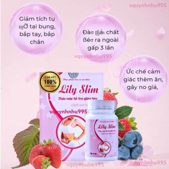 Sale Lỗ - Giảm Cân LiLy Slim Hộp 30v Hàng Công Ty | Lazada.vn