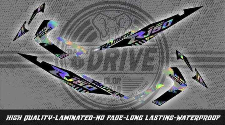 SUZUKI RAIDER150 NEWBREED/1ST GEN/2ND GEN Decal Sticker New Design ...